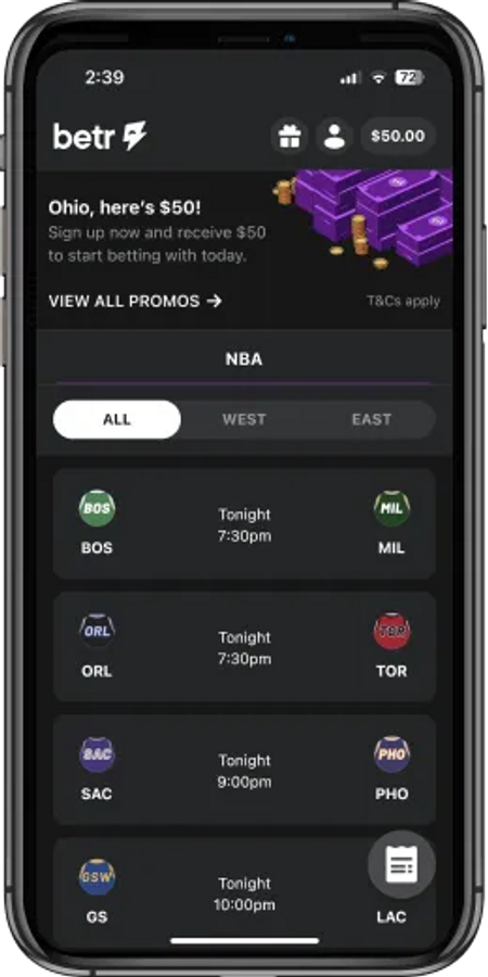 Betr Picks Promo Code: ACTION Get a 50% Deposit Match up to $200 in ...